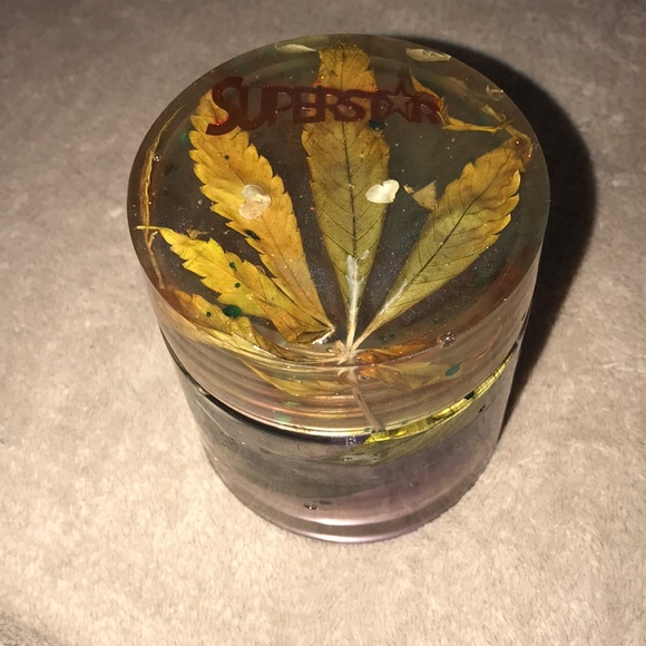 jfone8 | Office | Custom Epoxy Jar Superstar With My Favorite Leaves ...